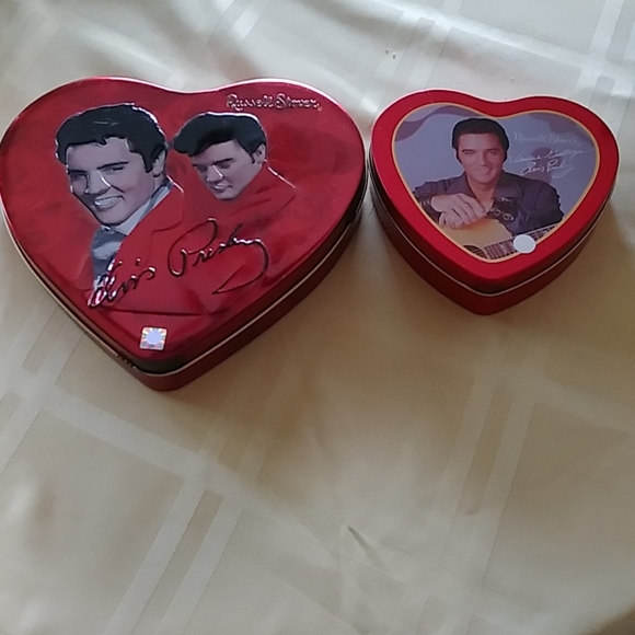 Elvis Presley | Storage & Organization | 2 Elvis Presley Heart Shaped ...